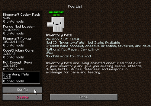 Inventory Pets: Animated creatures that live in your inventory and give ...